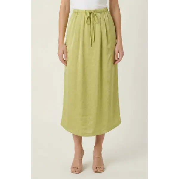 MODENAIRE Midi Skirt - Chartreuse