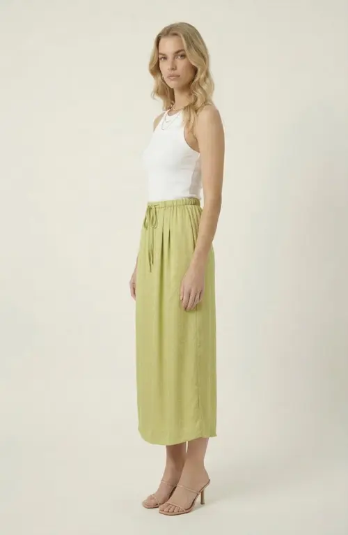 MODENAIRE Midi Skirt With Elastic Waistband