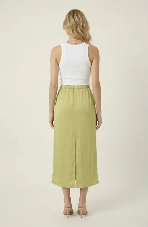 MODENAIRE Midi Skirt With Elastic Waistband
