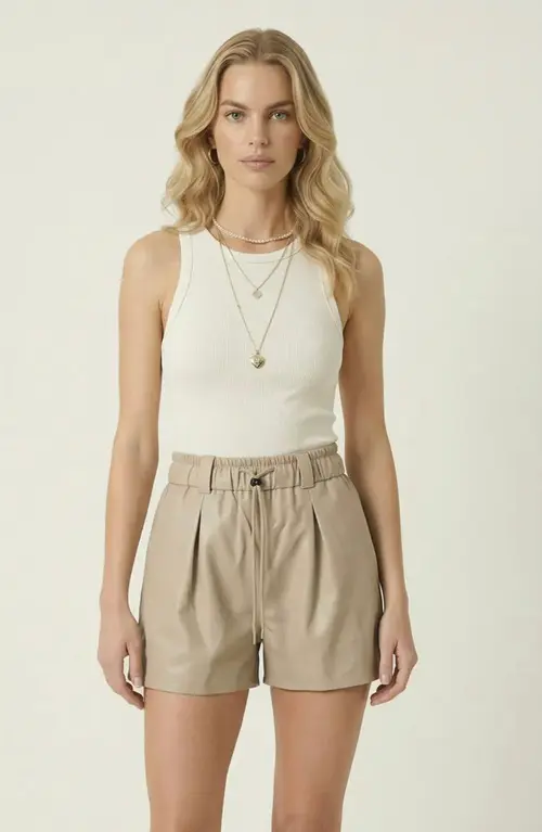 MODENAIRE High-waisted Relaxed Fit Shorts