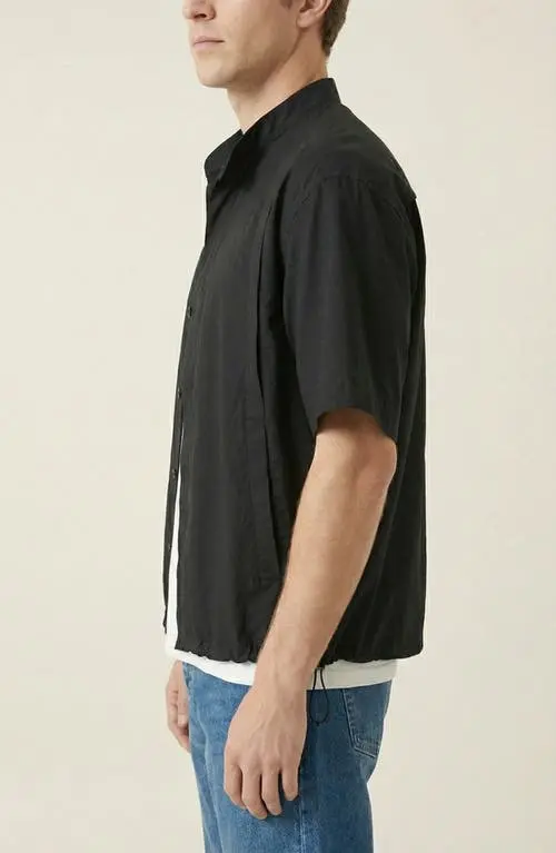 MODENAIRE Short Sleeve Stand Collar Jacket