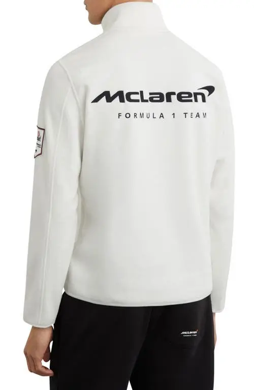 REISS X Mclaren Formula 1 Team Quarter Zip Pullover - Off White