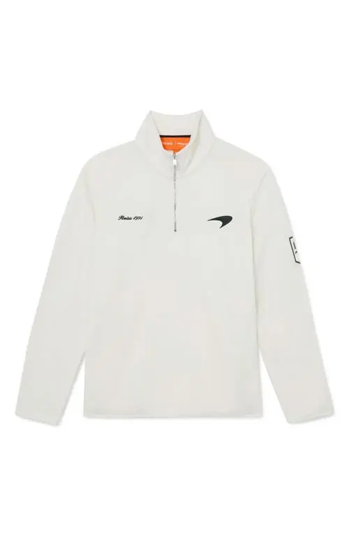 REISS X Mclaren Formula 1 Team Quarter Zip Pullover - Off White