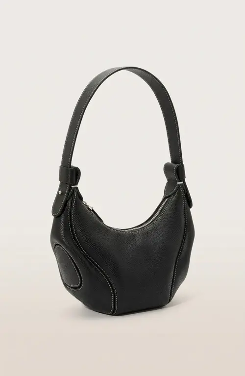 MODENAIRE Curved Shoulder Bag - Black