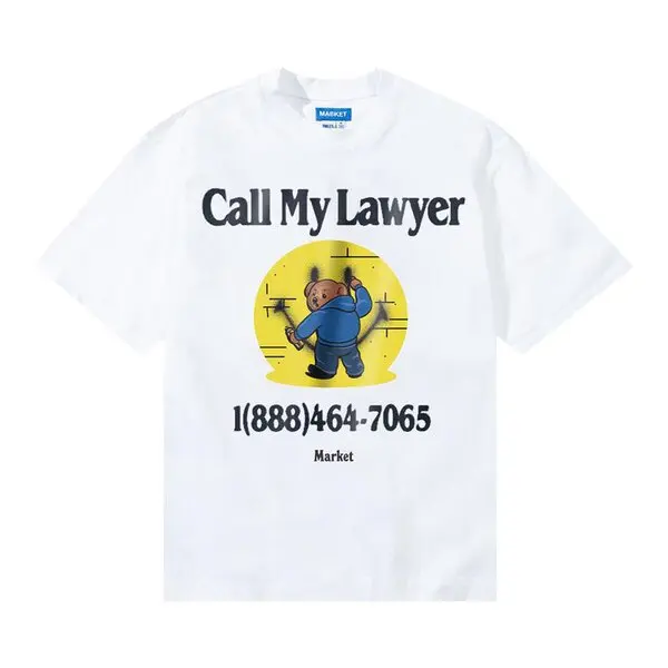 MARKET Airbrush Call My Lawyer T-shirt - White