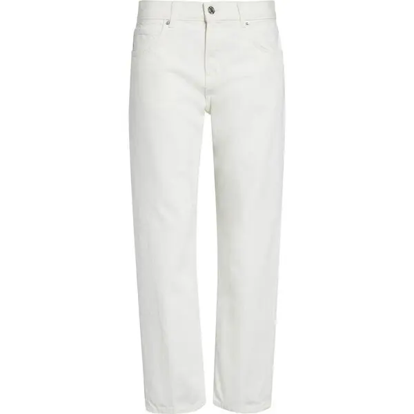 NILI LOTAN Lorimer Straight Leg Jeans - Cream