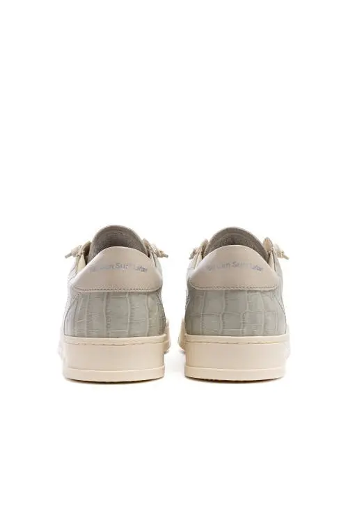 P448 Jack Croc-textured Leather Sneakers - Orca Grey