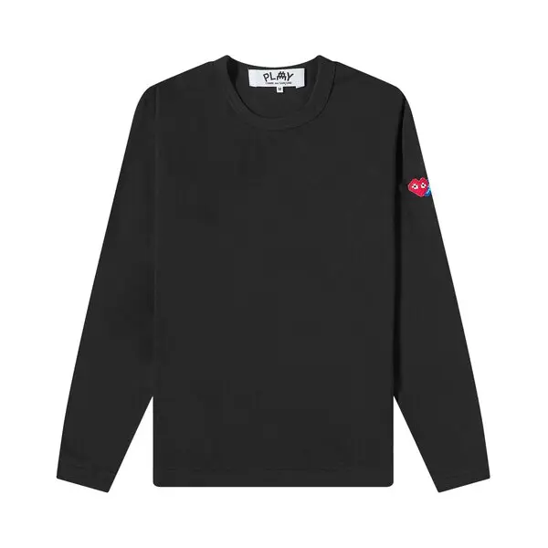 Play Comme Des Garcon X Invader Long-sleeve T-shirt - Black