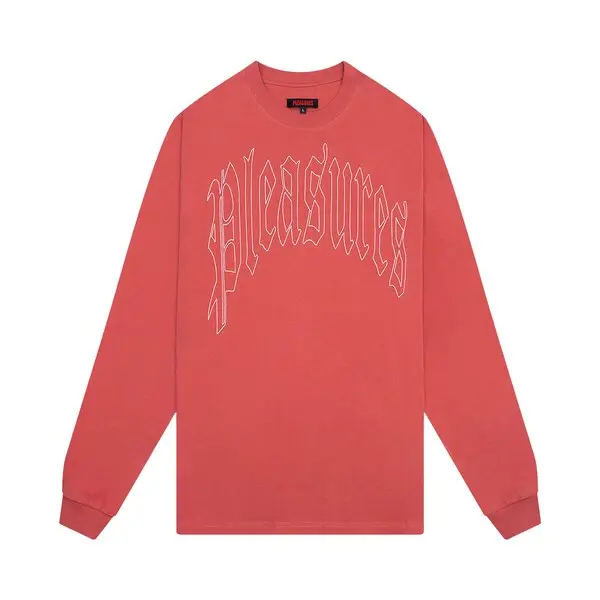 PLEASURES Twitch Long-sleeve T-shirt 'fiesta - Pink