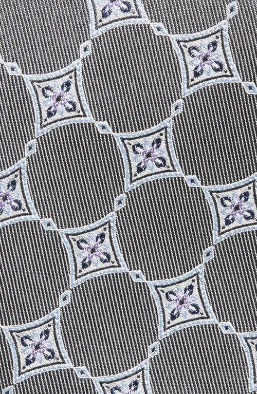 Nordstrom Geometric Silk Neck Tie - Black