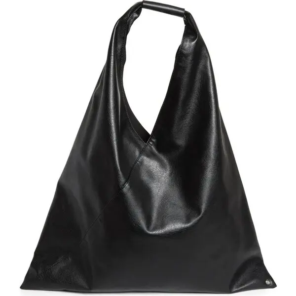 MAISON MARGIELA Xl Box Leather Handbag - Black