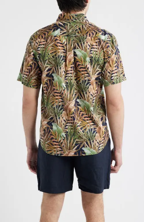 Tommy Bahama Tortola Jungle Trek Short Sleeve Button-up Shirt - Olive Tree