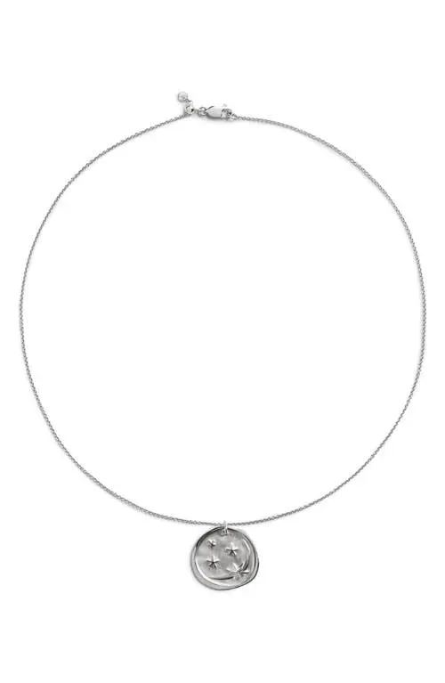 Monica Vinader Cosmic Ancient Coin Pendant Necklace - Sterling Silver