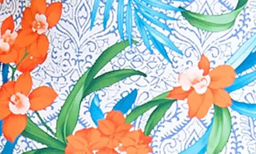 Tommy Bahama Goa Tropical Reversible Upf 50+ One-piece Swimsuit