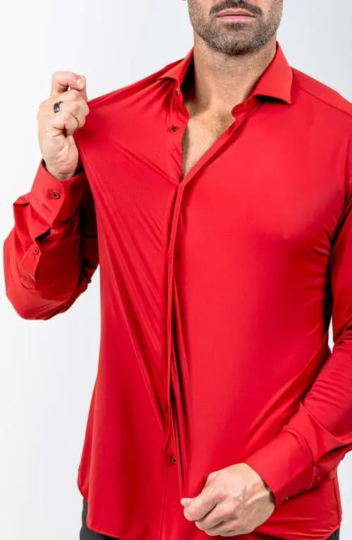 MACEOO Eins Marthy Contemporary Fit Button-up Shirt - Red