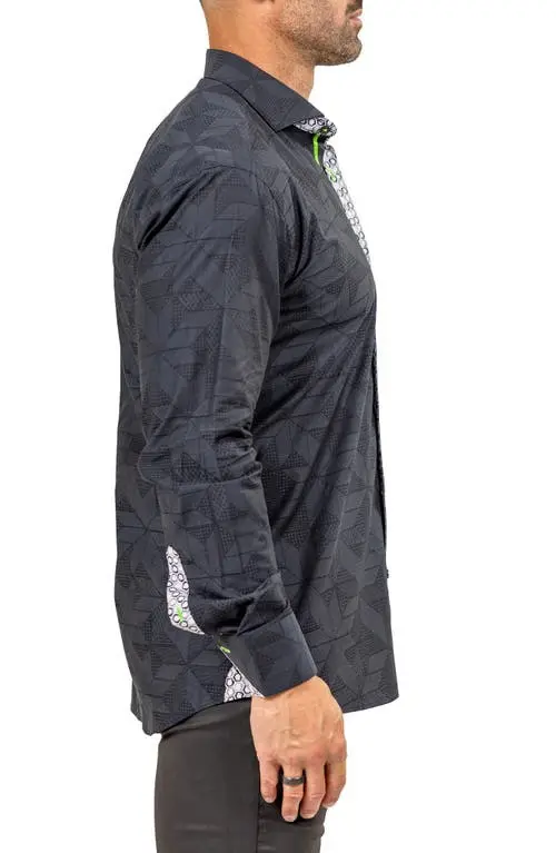 MACEOO Eins Marthy Contemporary Fit Cotton Button-up Shirt