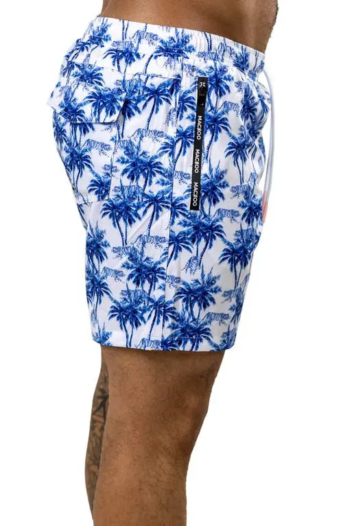 MACEOO Printed Swim Trunks - Blue