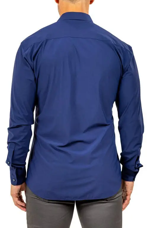 MACEOO Eins Marthy Contemporary Fit Button-up Shirt - Blue