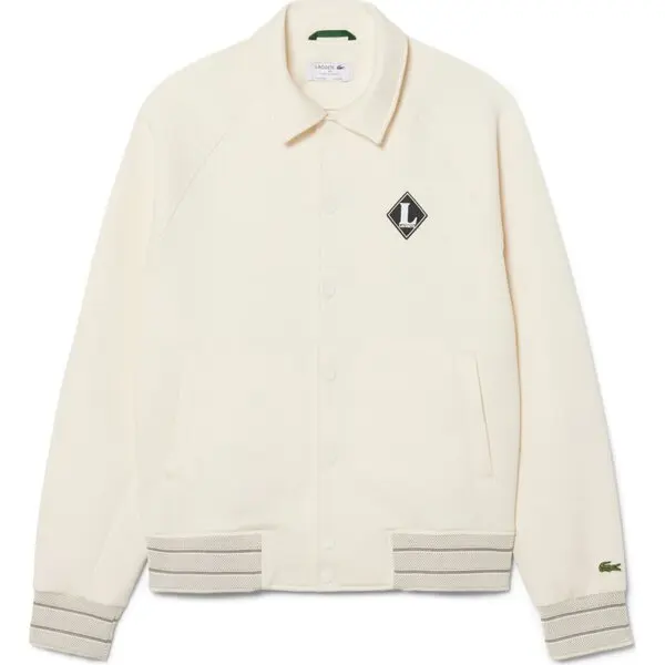 Lacoste Logo Detail Cotton-blend Bomber Jacket - Lapland