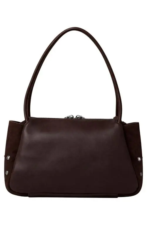 URBAN ORIGINALS Suede Shoulder Bag - Chocolate