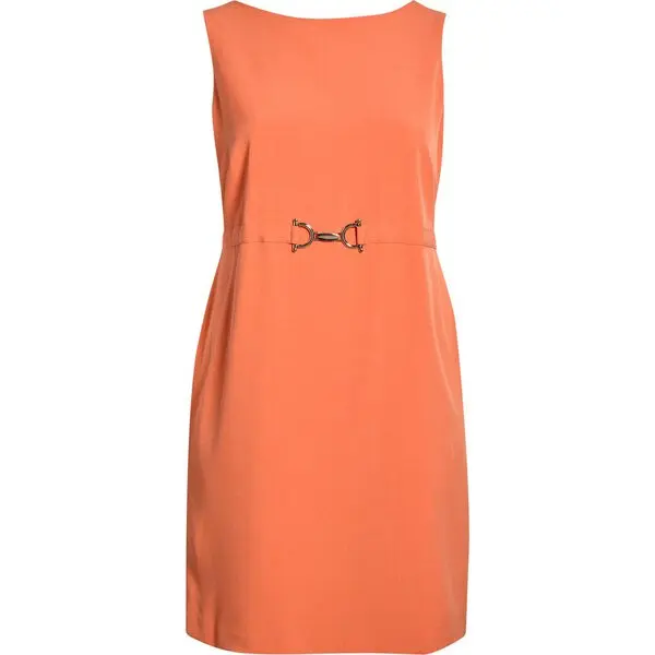 KASPER Buckle Belted Sheath Dress - Mandarin