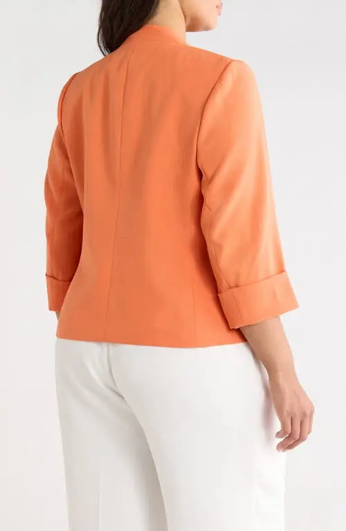 KASPER Zip Pocket Jacket - Mandarin