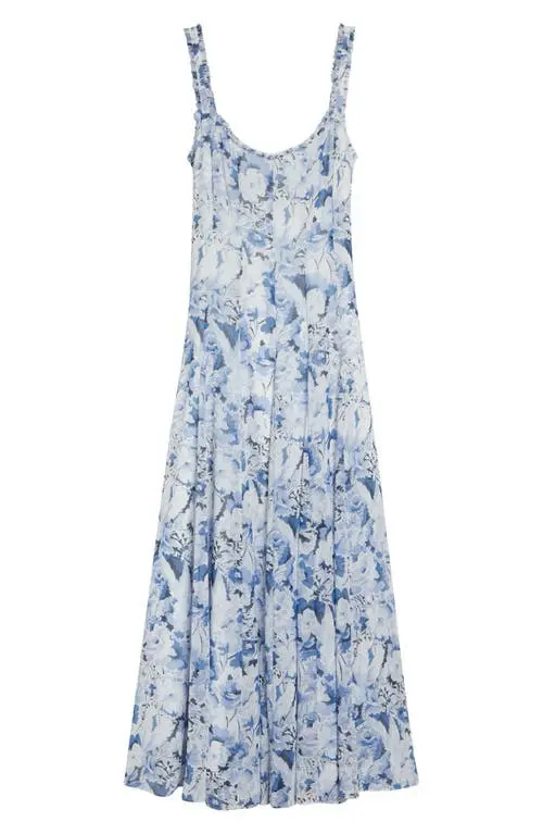 Cinq À Sept Marmo Heirloom Petals Dress - Navy Multi