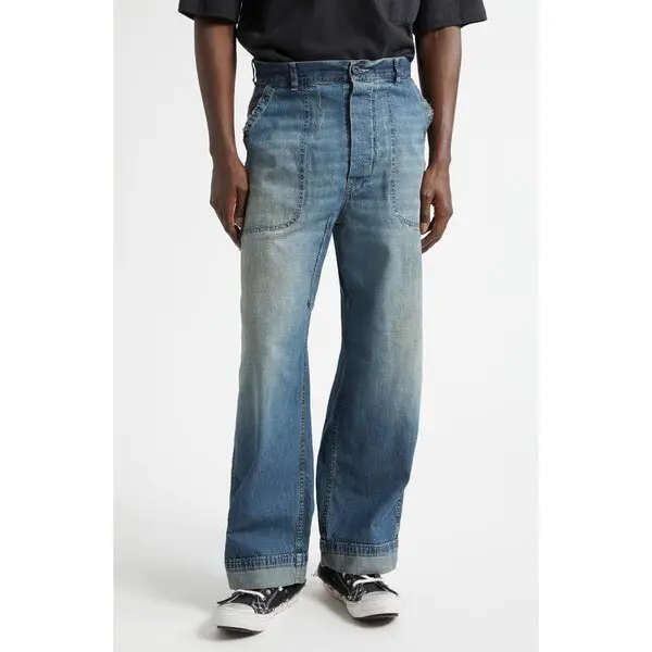 MAISON MARGIELA Wide-leg Japanese Denim Jeans