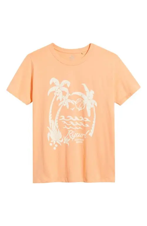 Rip Curl Moon Cotton Graphic T-shirt - Papaya