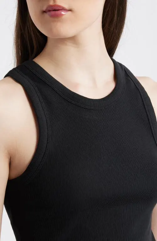 Rip Curl Classic Stretch Cotton Rib Tank - Black