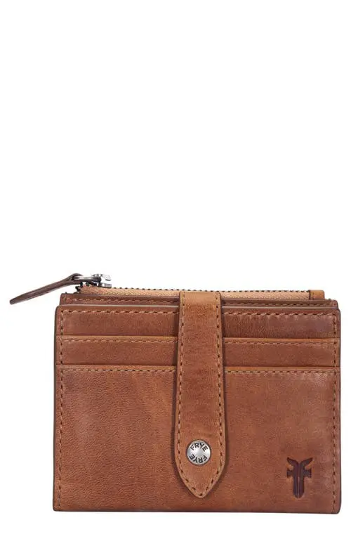 THE FRYE COMPANY Melissa Leather Card Case - Cognac