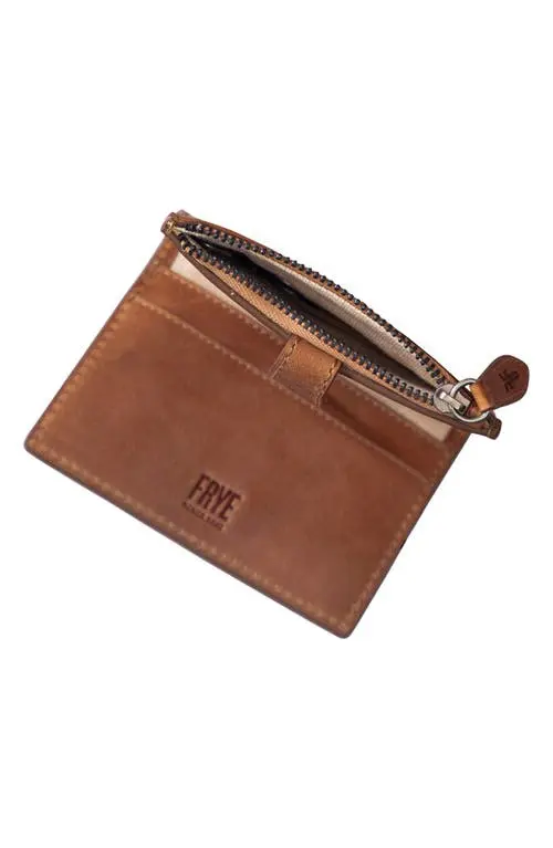 THE FRYE COMPANY Melissa Leather Card Case - Cognac