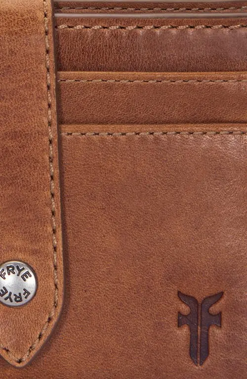 THE FRYE COMPANY Melissa Leather Card Case - Cognac