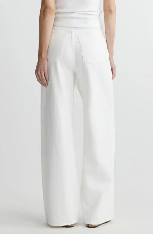 DL1961 Zoie Wide Leg Wrap Jeans - White Aura