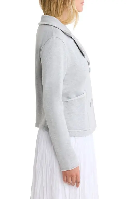 NZ BY NIC AND ZOE Cotton Blend French Terry Jacket - Heather Grey