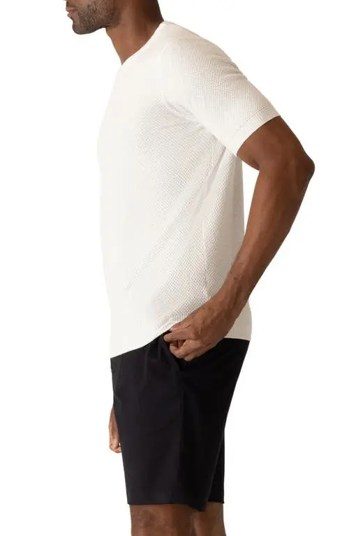 DEKE Modern Texture Knit T-shirt - White