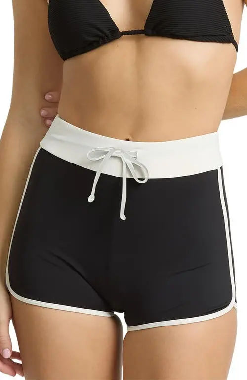 BILLABONG High Tide Drawstring Swim Shorts - Black Pebble
