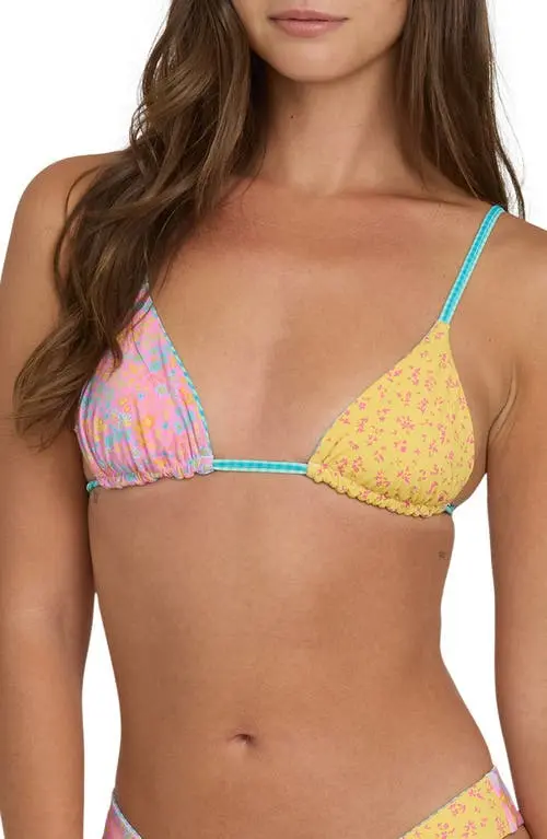 BILLABONG Babe Alert Reversible Slider Triangle Bikini Top - Agave