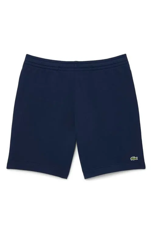 Lacoste Cotton Fleece Sweat Shorts - Navy Blue