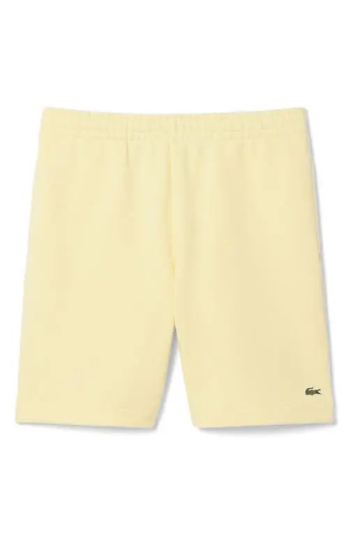 Lacoste Cotton Fleece Sweat Shorts - Yellow