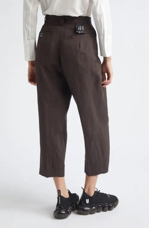 Undercover Crop Linen Straight Leg Pants
