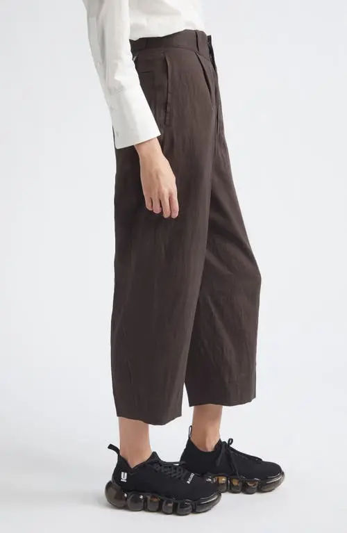 Undercover Crop Linen Straight Leg Pants