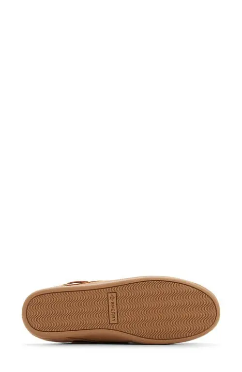 Sperry Slim Leather Boat Mule - Tan