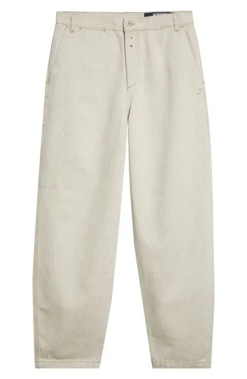 Jacquemus Le De-nimes Paysan Straight Leg Jeans - Light Beige