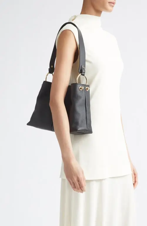 Strathberry Lana Leather Hobo Bag - Black