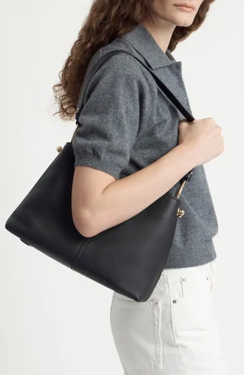 Strathberry Lana Leather Hobo Bag - Black