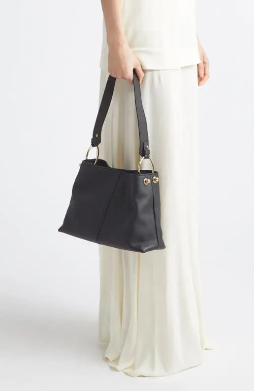 Strathberry Lana Leather Hobo Bag - Black