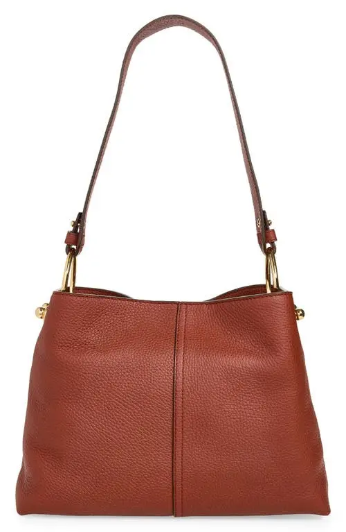 Strathberry Lana Leather Hobo Bag - Walnut
