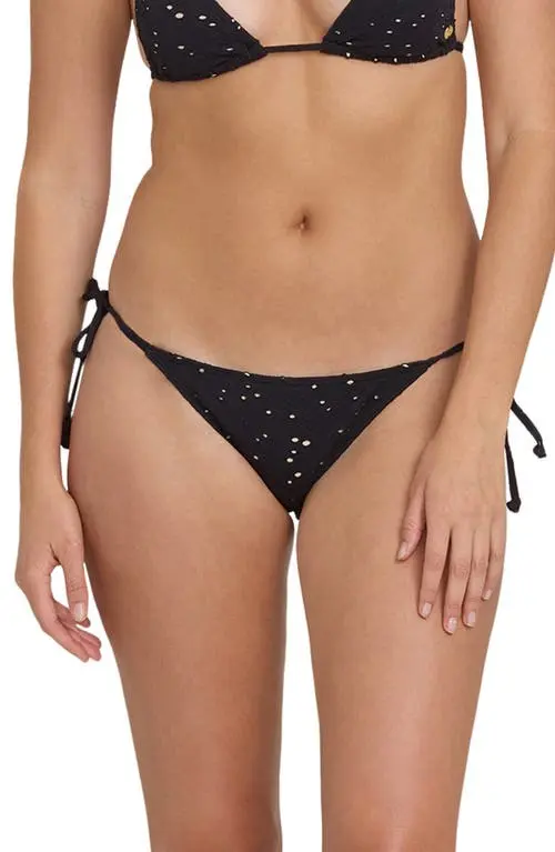 BILLABONG Side Tie Bikini Bottoms - Black Pebble