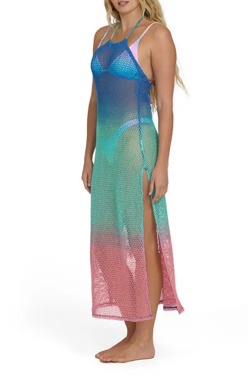 BILLABONG Sun Vision Open Stitch Cotton Cover-up Midi Dress